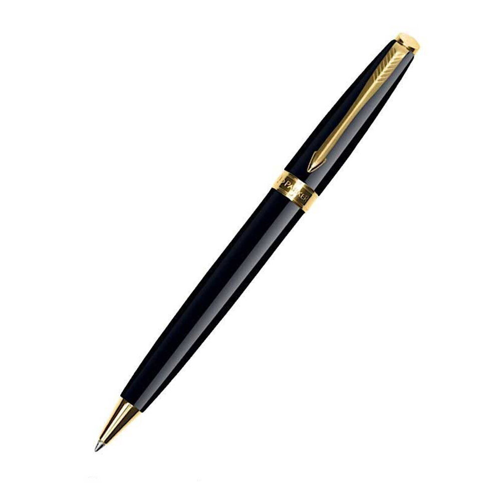 Ручка шариковая Parker "Fusion Laque Black GT" синяя, 1.0мм, кнопочн, подар. упак.