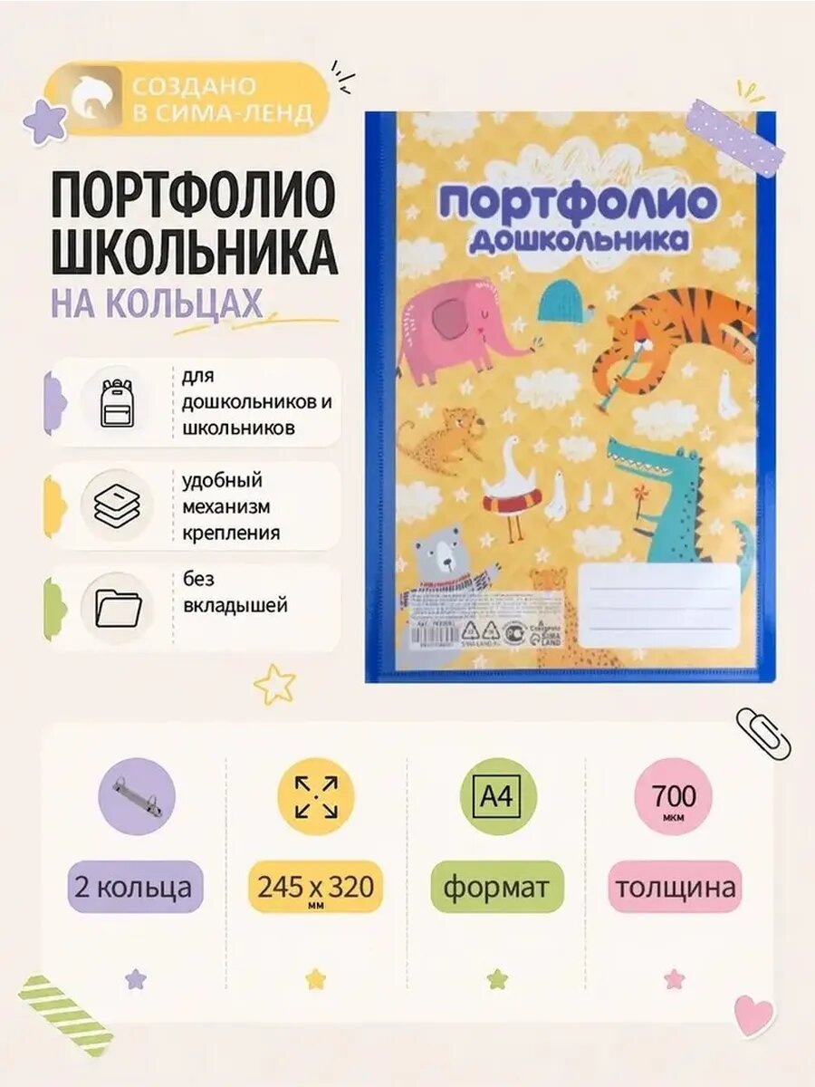 Детская пластиковая папка для достижений