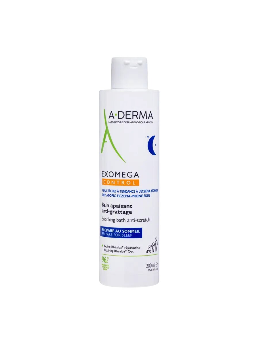 A-Derma Exomega Control Смягчающее успокаивающее средство для ванны 200 мл 1 шт