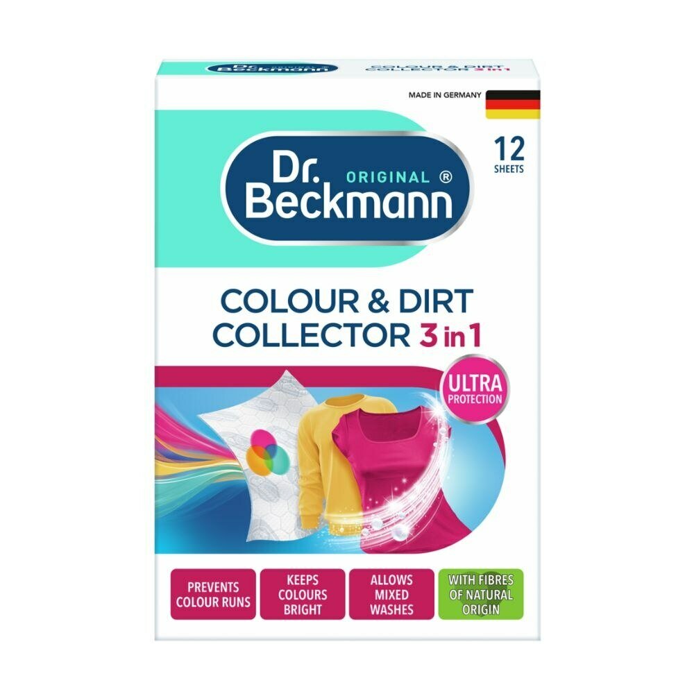 Ловушка для цвета и грязи 12 шт. Dr.Beckmann, для белых и цветных тканей