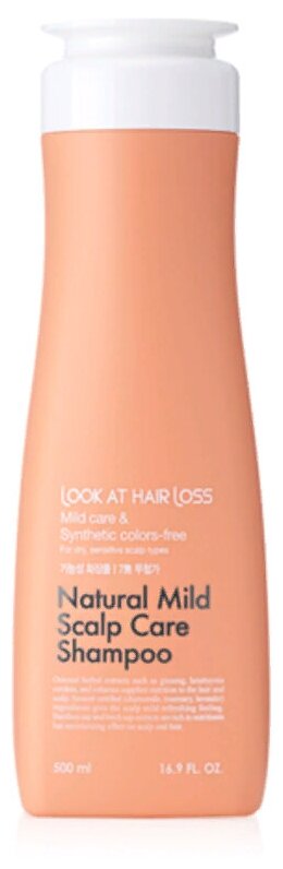 Daeng Gi Meo Ri Шампунь для чувствительной и сухой кожи головы Look at Hair Loss Natural Mild Scalp Care Shampoo 500 мл