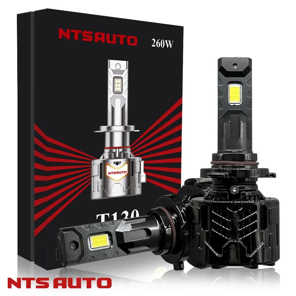 Светодиодные лампы NTS AUTO T130, CANBUS, HB3/HB4, 130 Вт, 10000 лм, 6500 К, 12-24 В