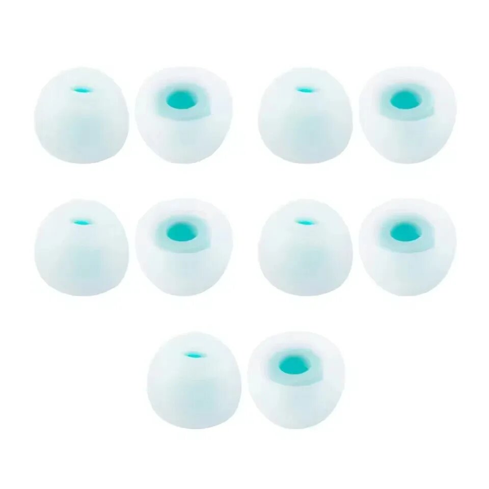 KBEAR 07 Силиконовые амбушюры для наушников, набор из 5 пар (10 штук), S, M, L 5Pairs Blue-Mm