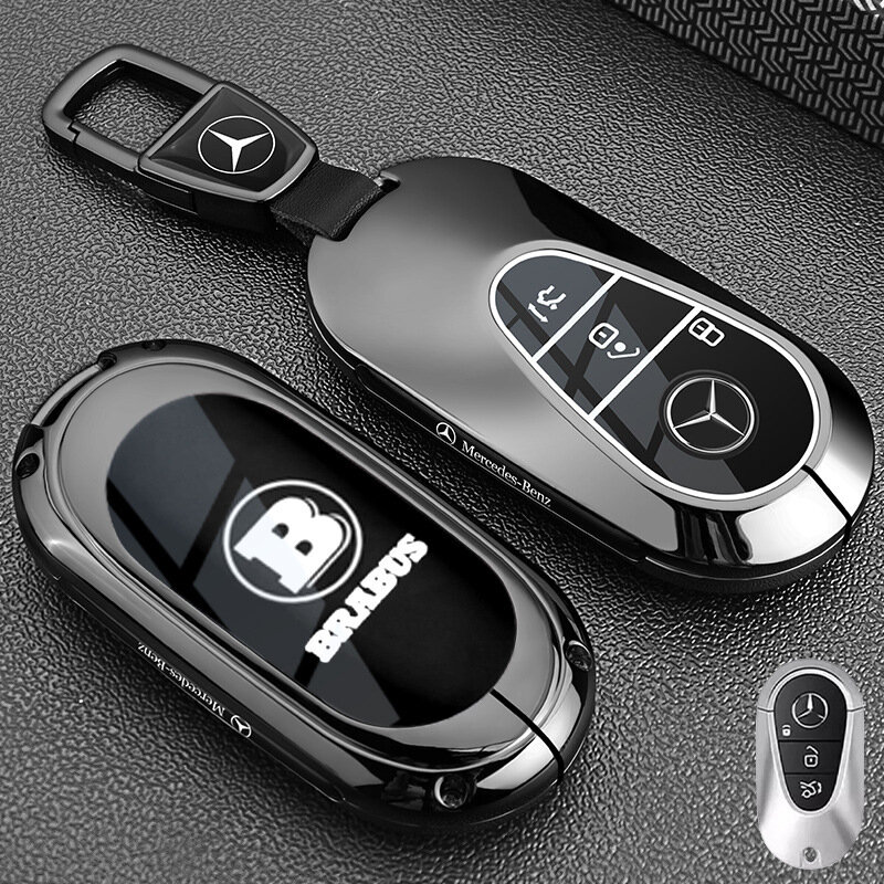 Чехол для ключа Brabus Metal Clip для Мерседес Е300Л/ГЛЦ300Л/С260Л/С200Л/С450 - Цвет гранит