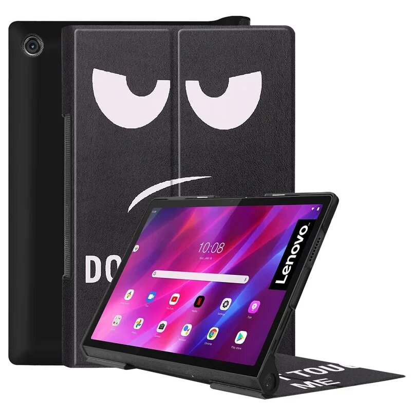 Чехол для Lenovo Yoga Tab 11 из полиуретана Черный, YJ