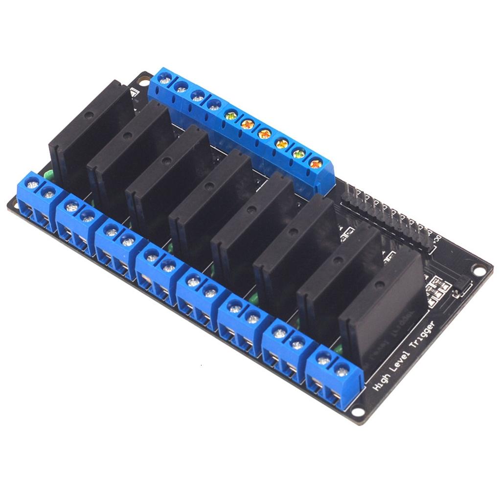 8-канальное реле PLC 5V/12V/24V, 12V - высокий уровень