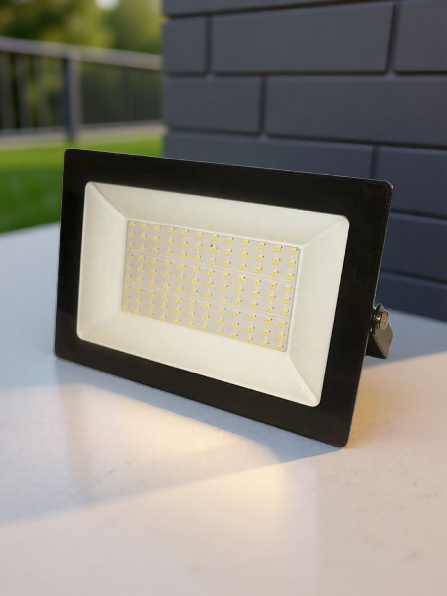 Прожектор светодиодный FL-LED Light-PAD 100W Grey IP65 6400К 1000Лм 100Вт AC220-240В 234x180x30мм 640г