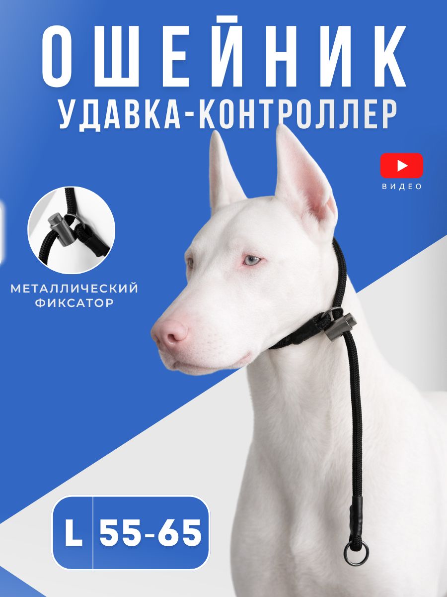 Ошейник удавка контроллер для собак крупных пород и средних
