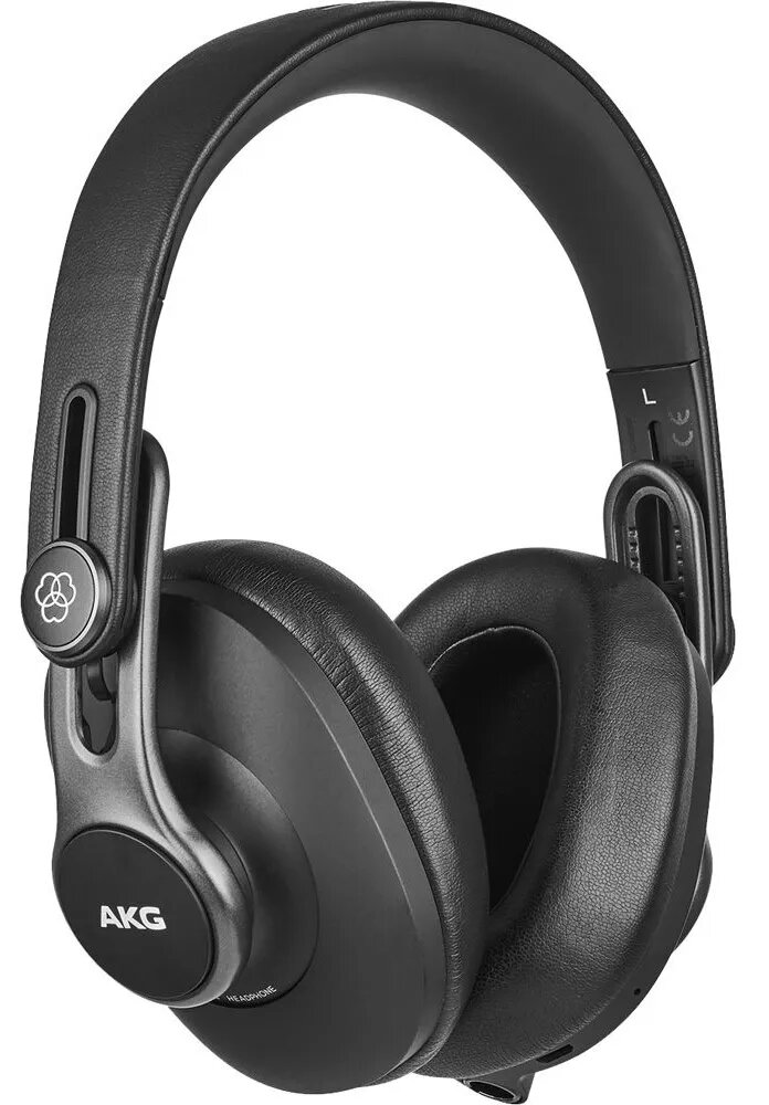AKG Наушники беспроводные с микрофоном, 3.5 мм, черный, темно-серый