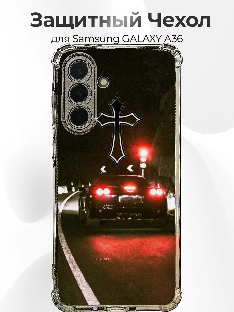 Чехол на Samsung A36 черный Corvette C6