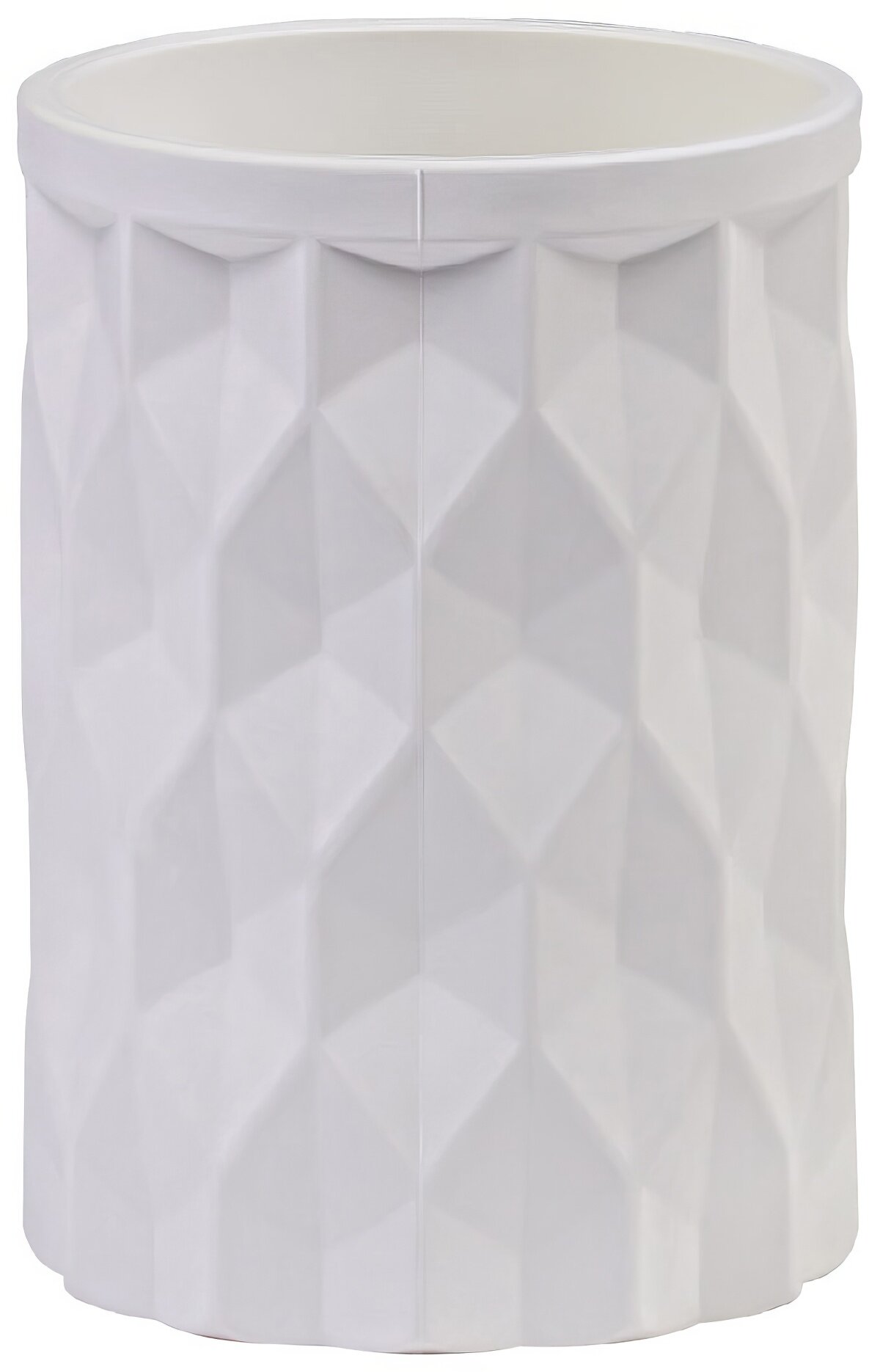 Стакан для зубных щёток Fixsen Diamond White FX-461-3, пластик, цвет белый