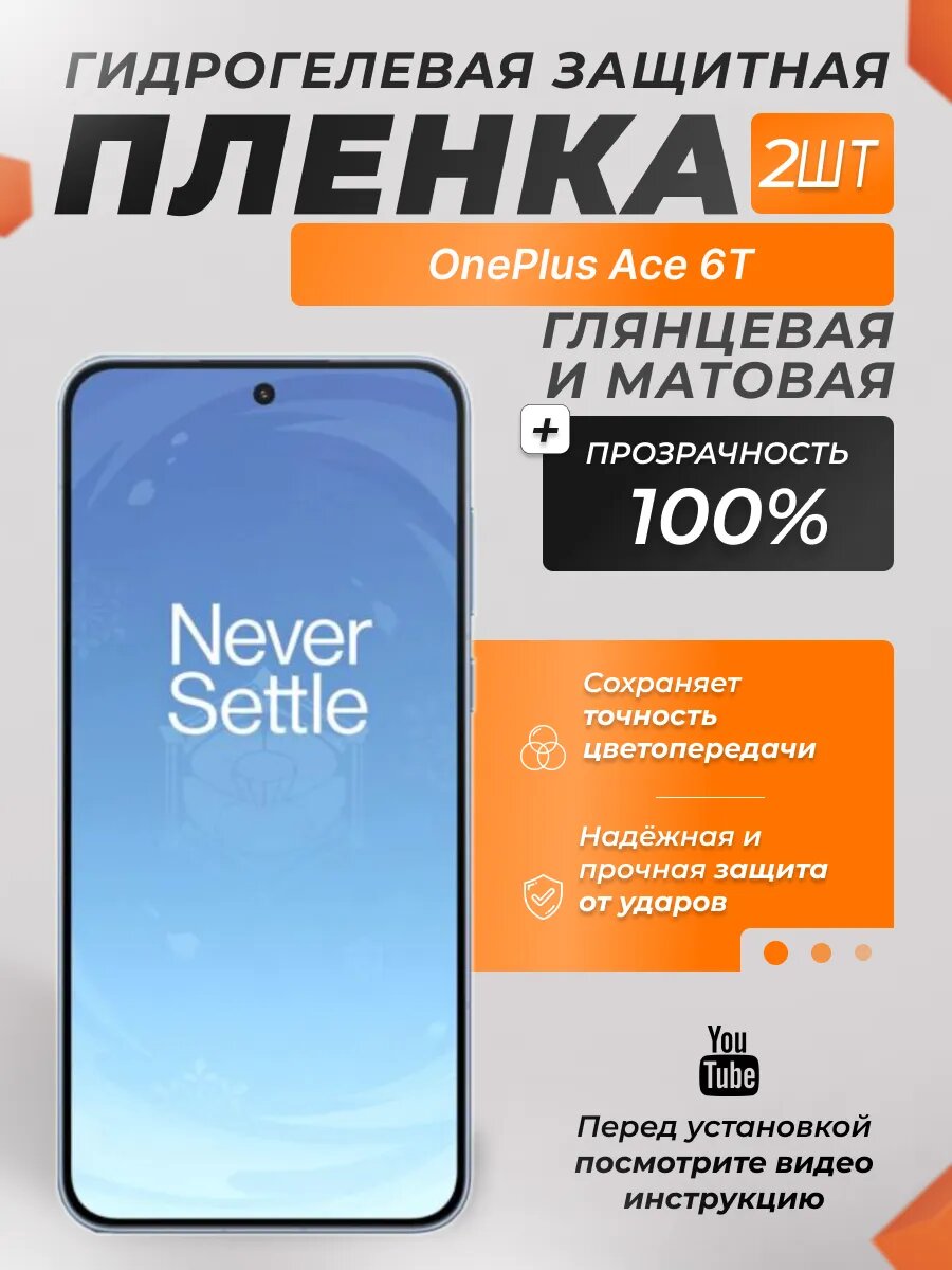 Защитная плёнка для OnePlus Ace 6T Матовая/Глянцевая