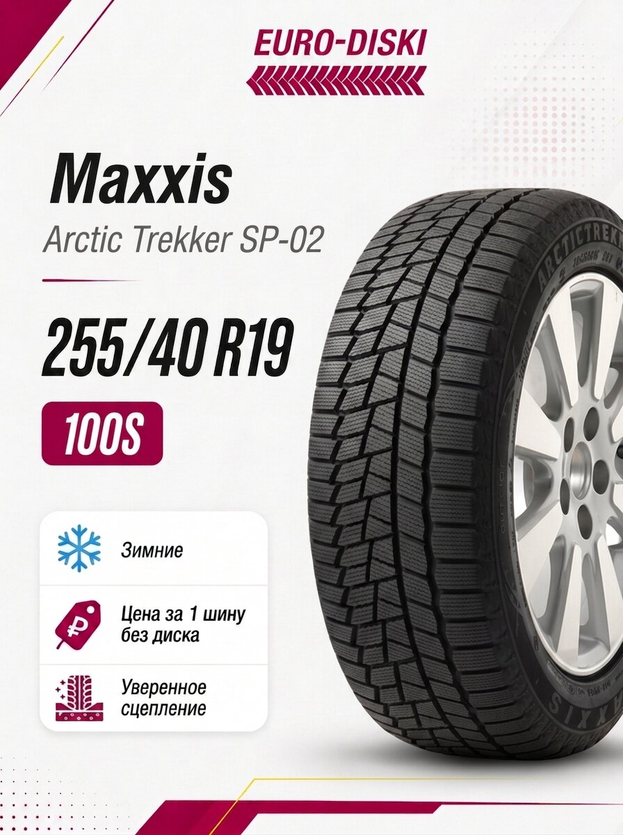 Зимние шины 19/255/40 Maxxis Arctic Trekker SP-02 100S XL