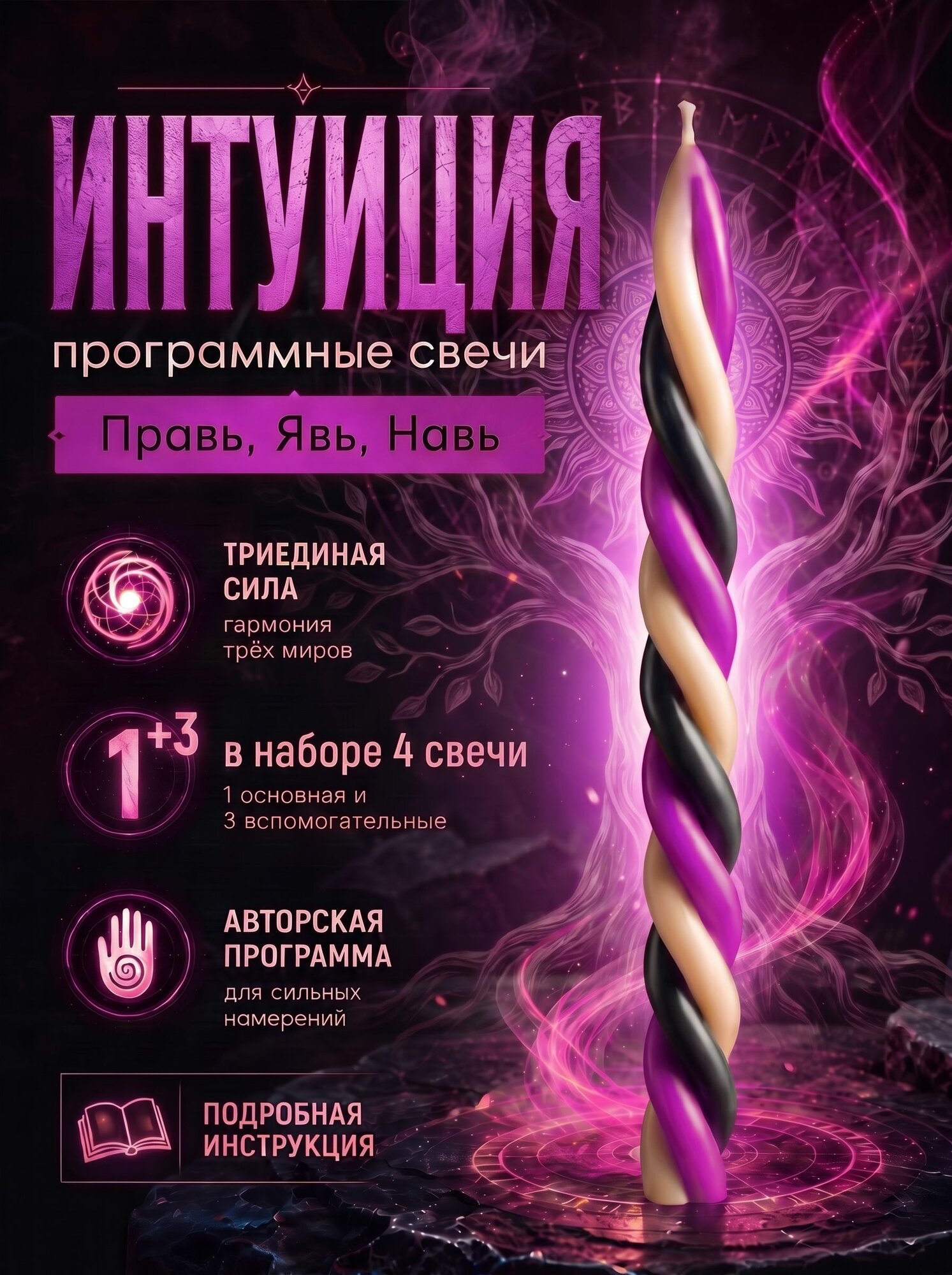 Свечи магические на интуицию