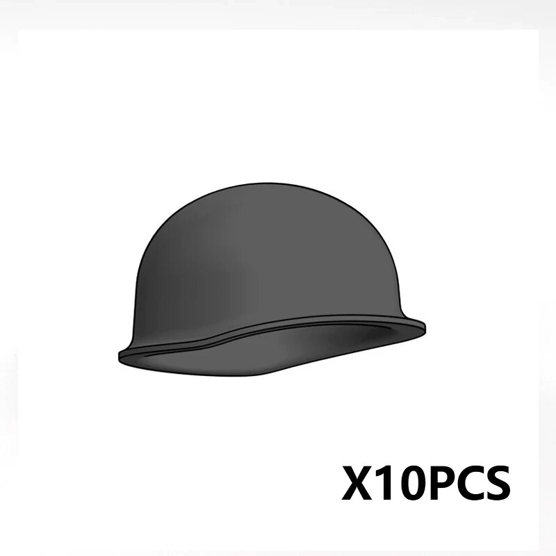 Черный военный шлем, 10 шт.