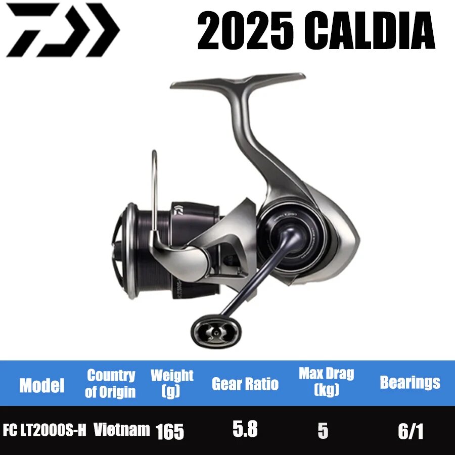 DAIWA 2025 CALDIA Спиннинговая катушка FC LT2000S-H