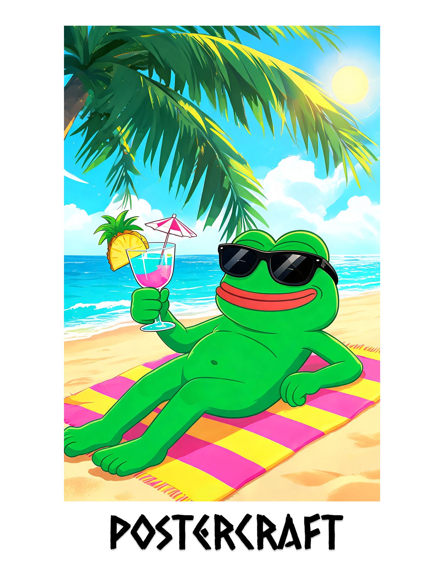 Постер "Лягушонок Пепе, Pepe", 59.4х42см, А2, глянцевый