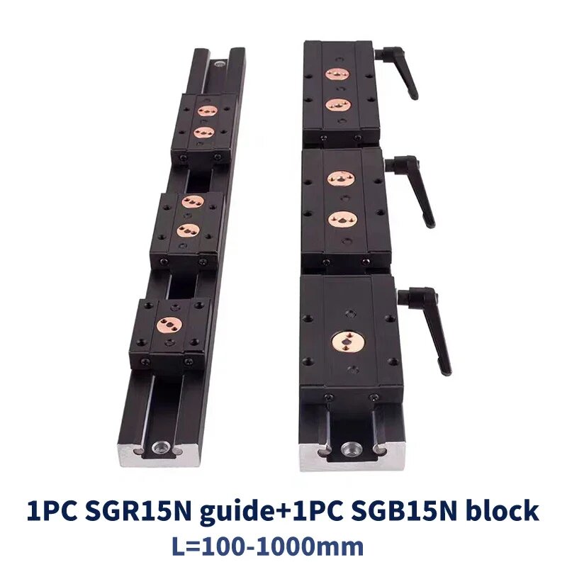 Линейная направляющая SGR15N + SGB15N комплект 350mm, SGB15N-3 wheel