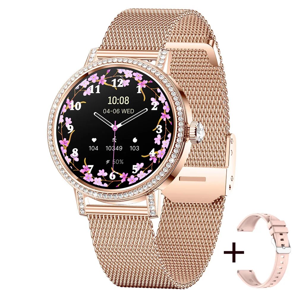 Smartwatch Luxury Bluetooth Women's 2026 I229-Gold Mesh