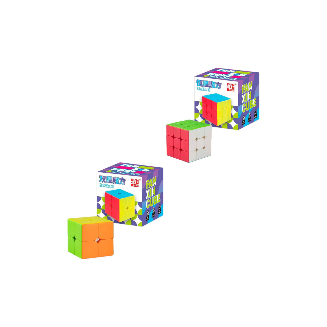 FANXIN CUBE Набор 2 5 Уровней Одежда Наборы Новичок Эксклюзивный Кубики Рубика