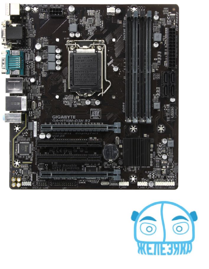 Материнская плата 1151v1 GIGABYTE GA-H110M-D3H R2