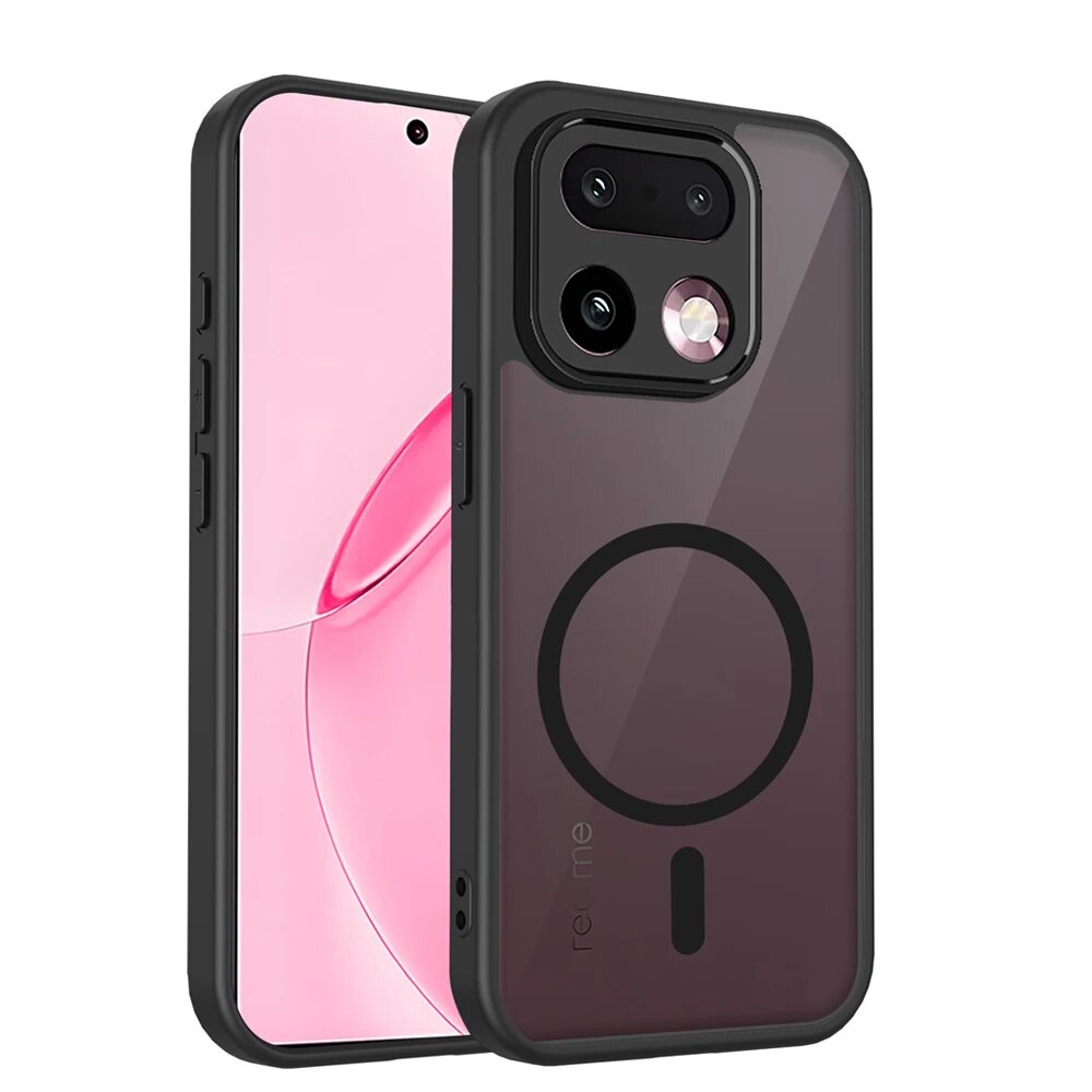 Магнитный чехол KEYSION для Realme 16 Pro 5G, силиконовый + поликарбонатный, Realme 16 Pro 5G