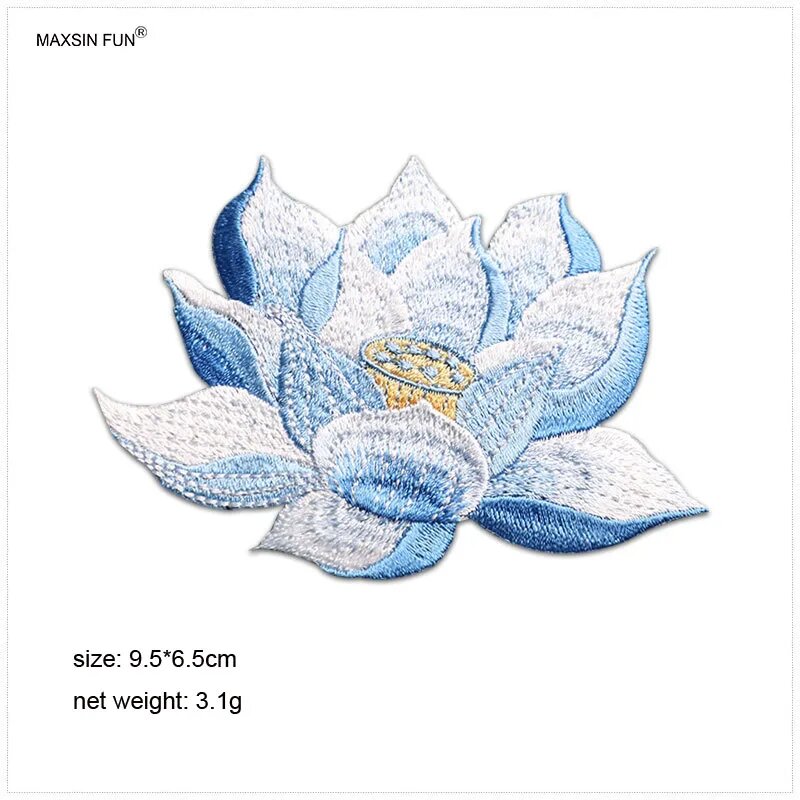 Наroidered Lotus Stickers, 1 pc