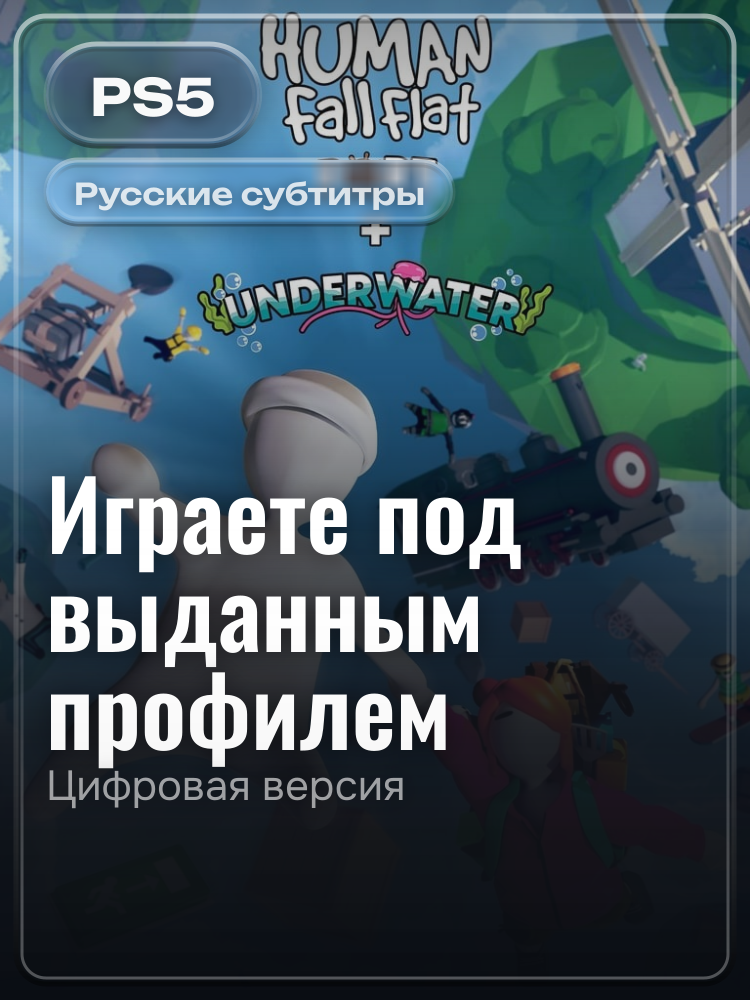 Human: Fall Flat PS4 & PS5 для PlayStation 5: цифровая версия PSN, игра с выданного профиля