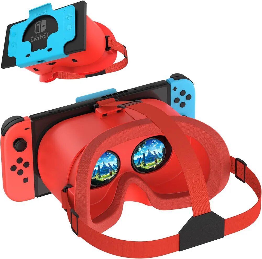 VR-очки для Nintendo Switch и Switch OLED, с регулируемыми линзами и удобным оголовьем, совместимость с Labo VR, крутой подарок для мальчиков