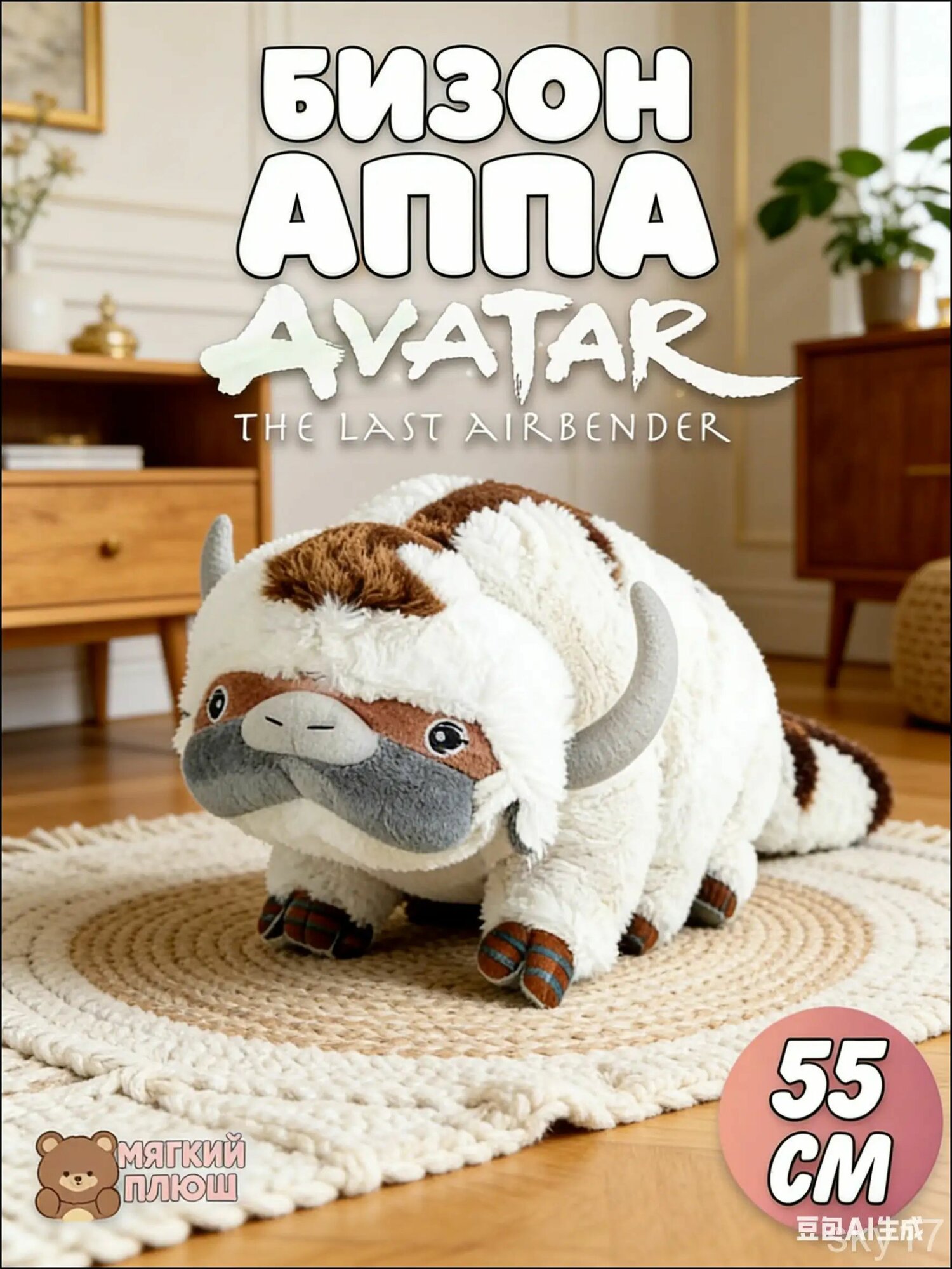 Мягкая игрушка "Аппа" Бизон