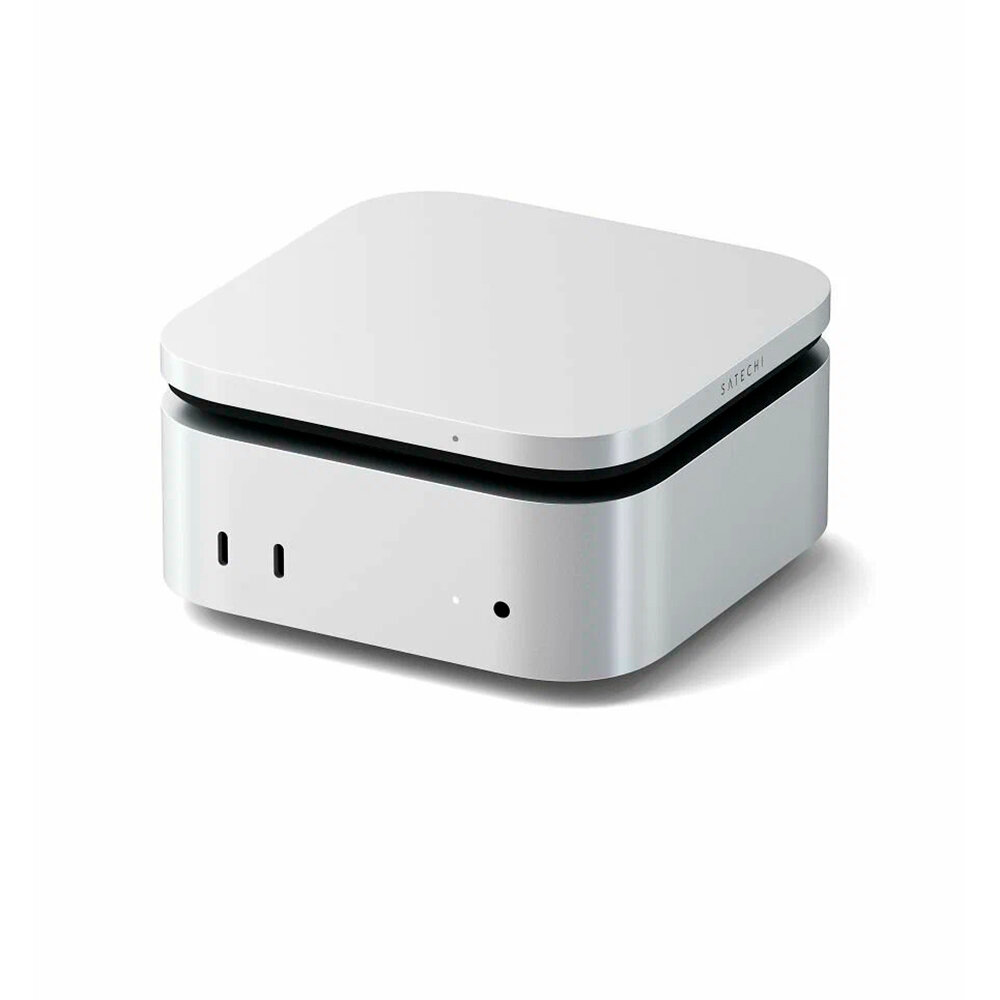 Внешний корпус Satechi USB4 NVMe SSD для Mac mini M4/M5 серебристый