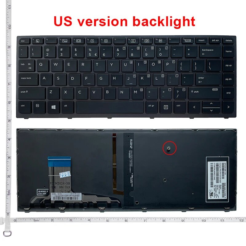 Клавиатура для HP ZBook G3/G4/G7/G8/Create G7, US, Backlight, HSTNN-C88C
