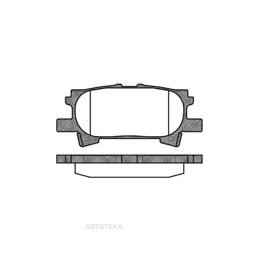 Колодки тормозные LEXUS RX 03- задн. REMSA 104000