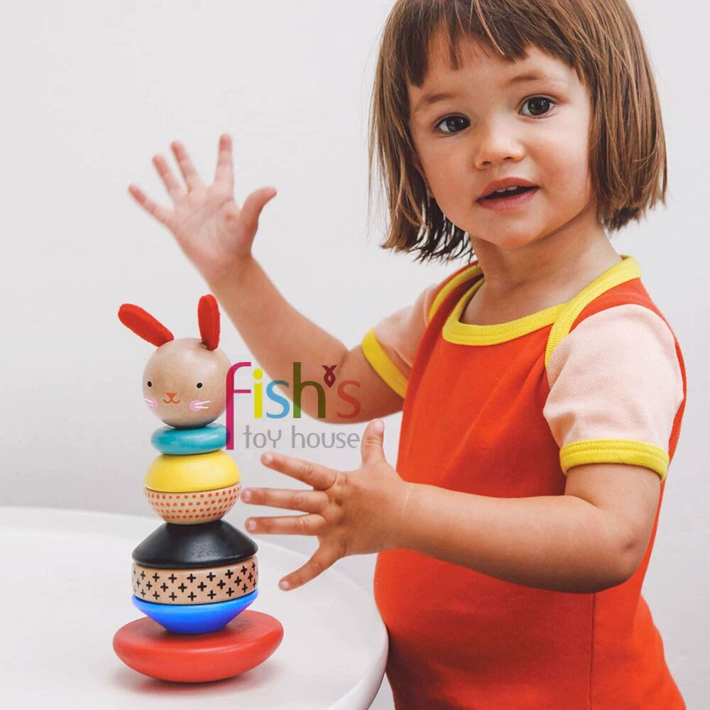 Конструктор-башня для малышей 1-3 лет, развивает мелкую моторику и внимание, несваливающаяся кольцевая игрушка