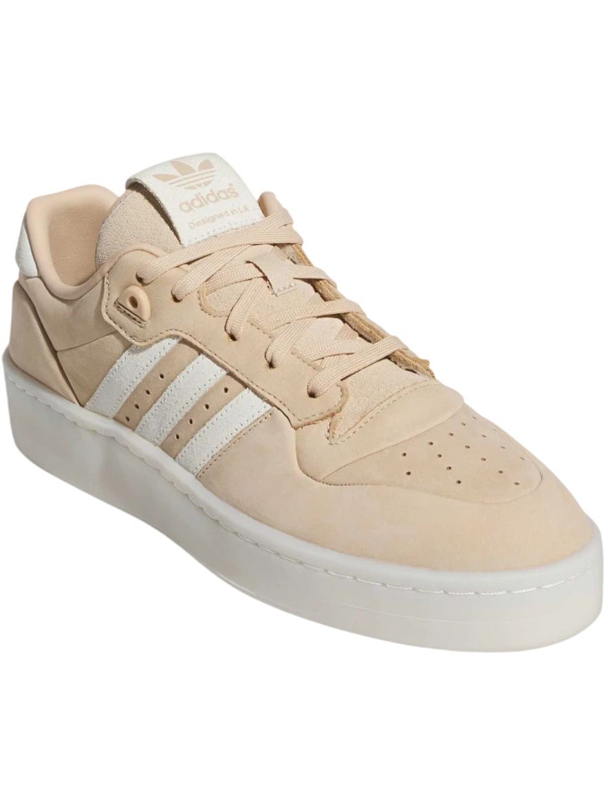 Кеды adidas Rivalry Lux Low, полнота F (EU)/ на среднюю стопу, размер 9,5 UK, бежевый — фото 1