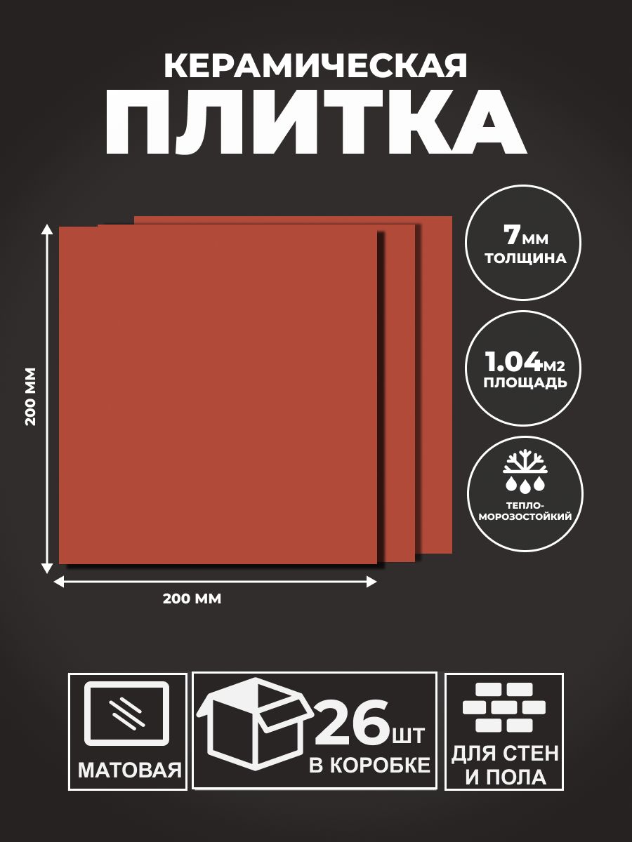 Керамическая плитка для стен Вегас красная