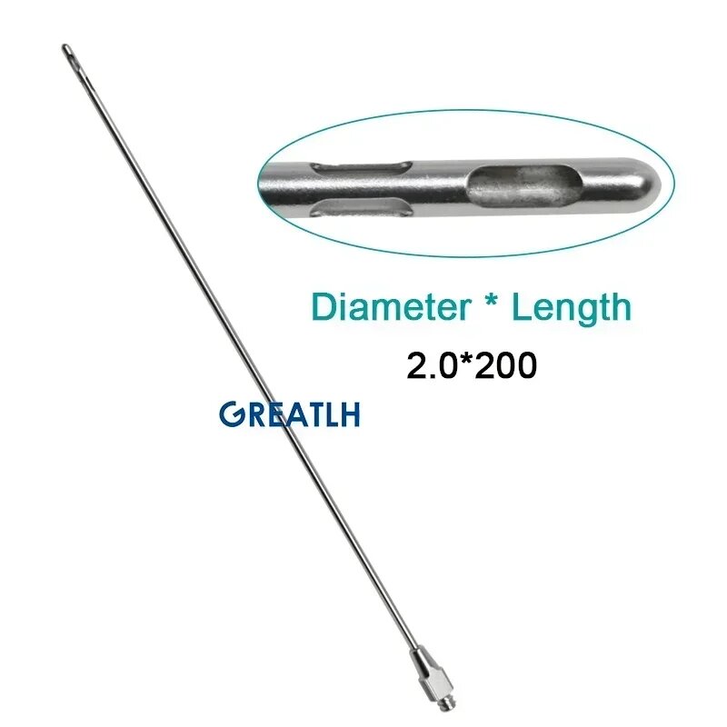 GREATLH Аспирационная канюля из нержавеющей стали 2.0x200mm