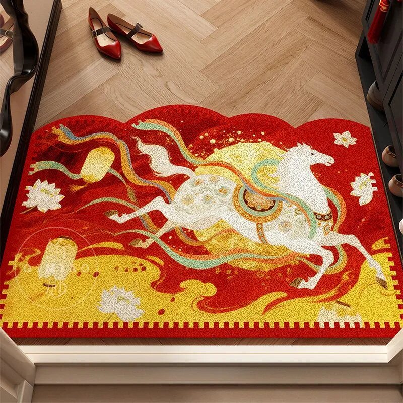 Коврик дорожка Салатовый 40x60 см, велюр искусственный, резиновая основа