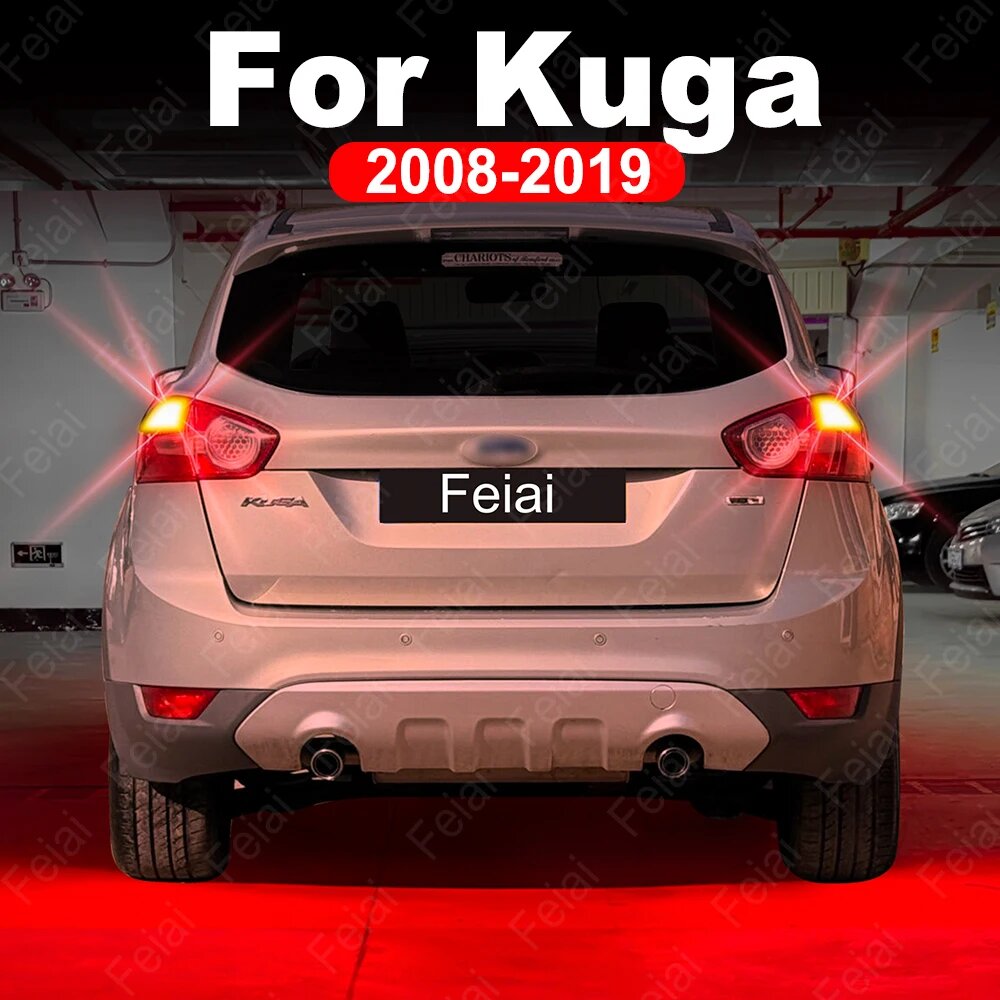 Светодиодная лампа стоп-сигнала для Ford Kuga 1 2, аксессуары, Kuga 2 2012-2019, Steady on(No Flash)