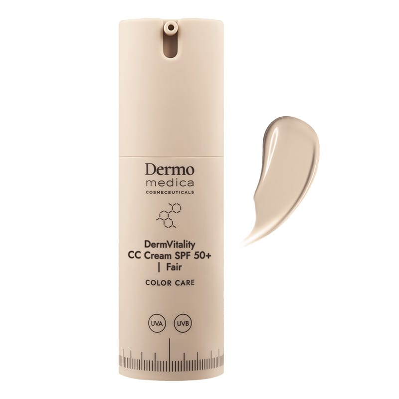 CC-средство Dermomedica DermVitality CC Cream SPF 50 Колоризирующий корректирующий крем с очень высокой защитой UVA/UVB и ухаживающими свойствами (цвет ) Fair 30 мл