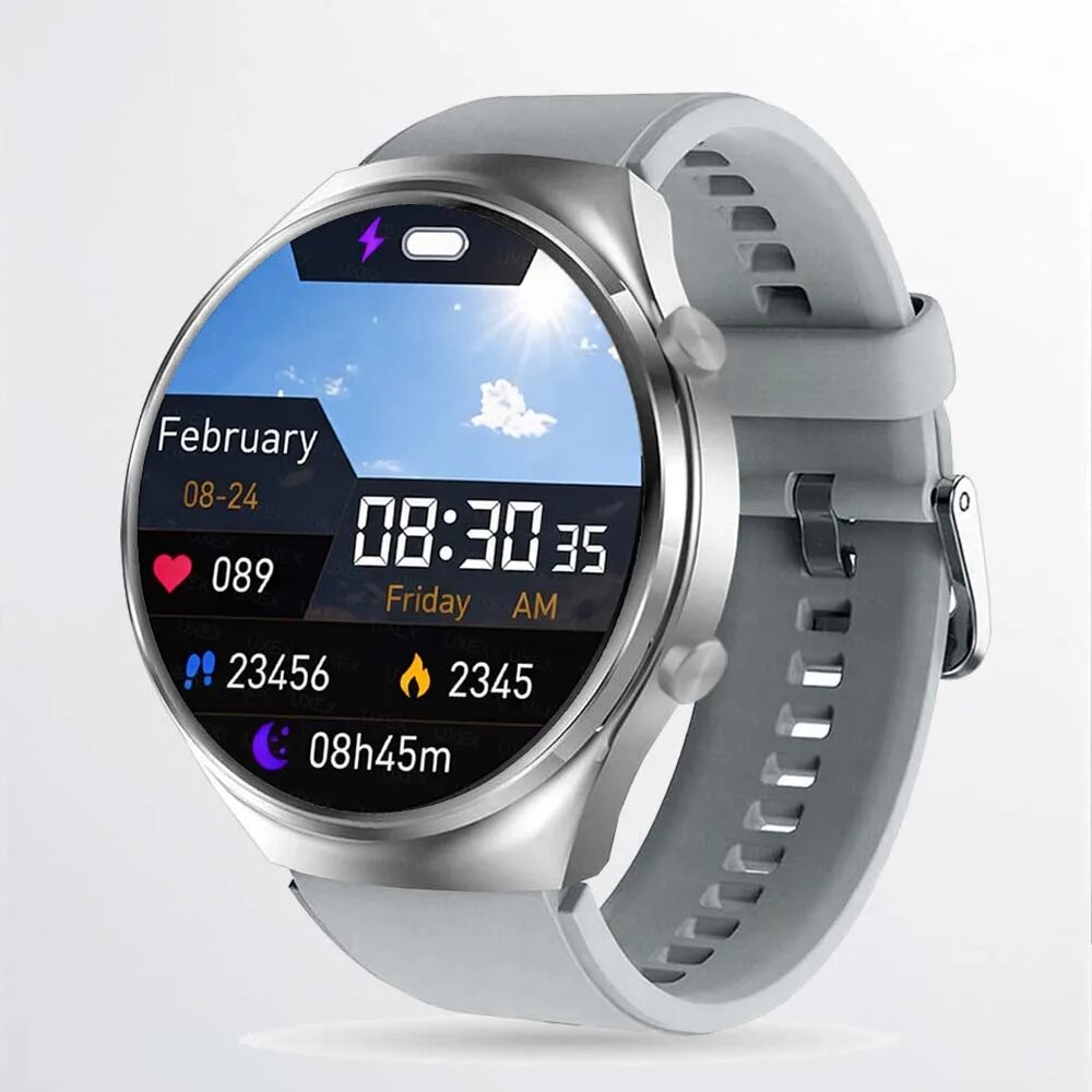 Умные часы Bluetooth для мужчин и женщин Gray