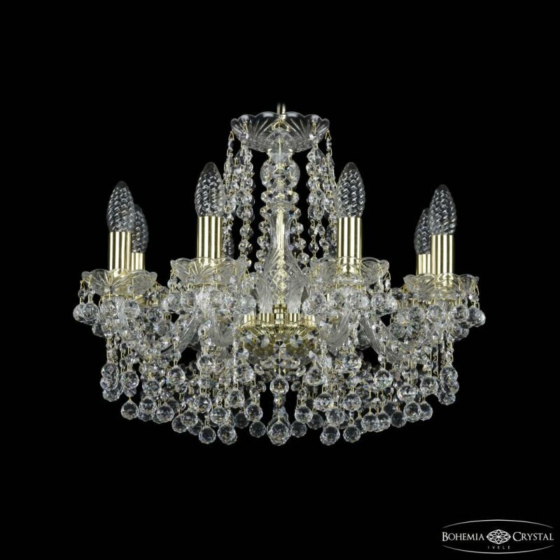Подвесная люстра Bohemia Ivele Crystal 1409 1409/8/160 G