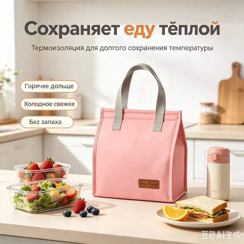 Термосумка для ланча с регулируемым плечевым ремнем 10,7л -идеально подходит для поездок на работу