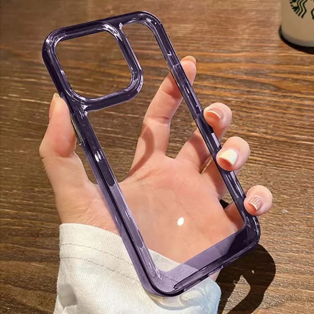 Чехол 2-го поколения Space для iPhone 16, 15, 14, 13, 12, 11 Pro Mini Max XS XR 7 8 Plus, цветной прозрачный противоударный чехол из ТПУ для ПК