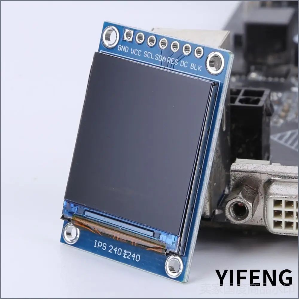 Дисплей TFT IPS 1,3 дюйма с контроллером ST7789, разрешение 240 240, интерфейс SPI