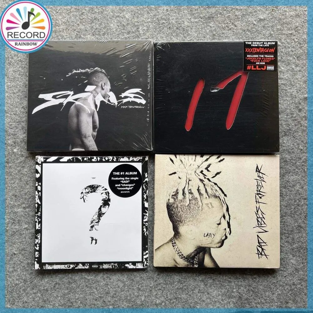 CD Xxxtentacion 17, Skins, , Bad Vibes Forever 4 Albums Set CD Альбом Совершенно новый