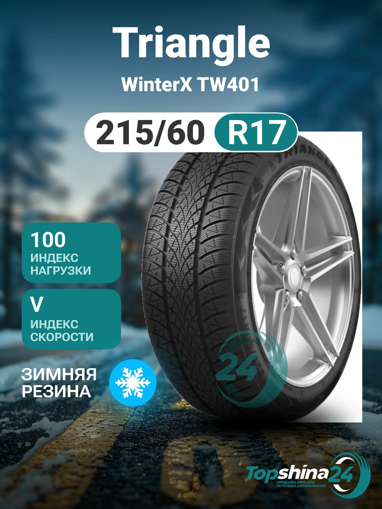 Шины зимние Triangle WinterX TW401 215/60 R17 V100