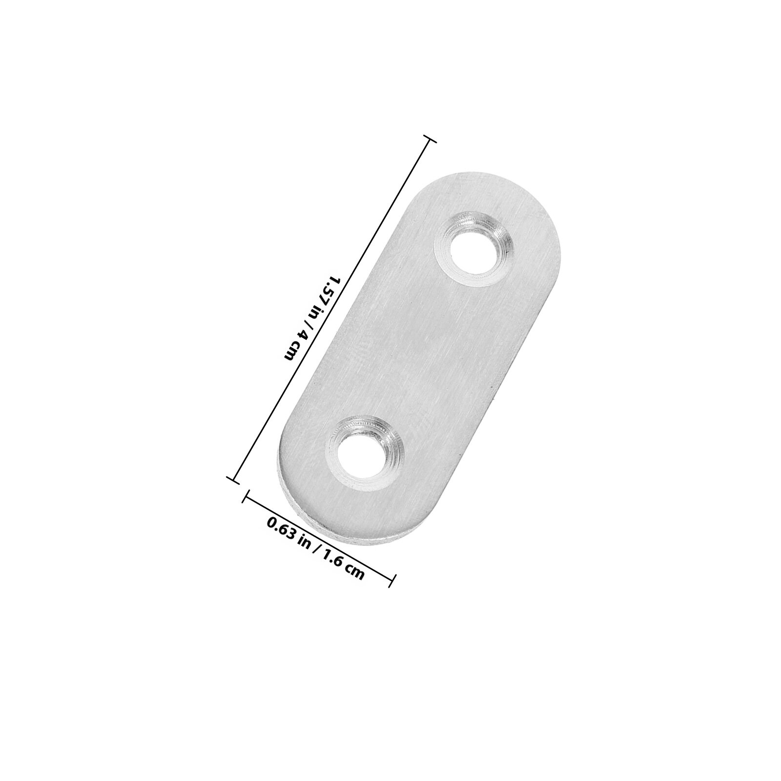 24 Штуки Угловые Накладки Из Нержавеющей Стали 4.00X1.60X0.20Cm Для Поддержки Полок И Мебели