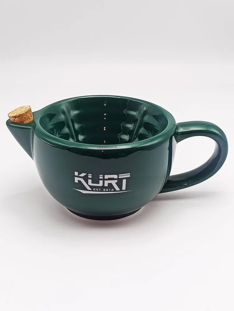 KURT Чаша скаттл для бритья керамический, K-40057/Green