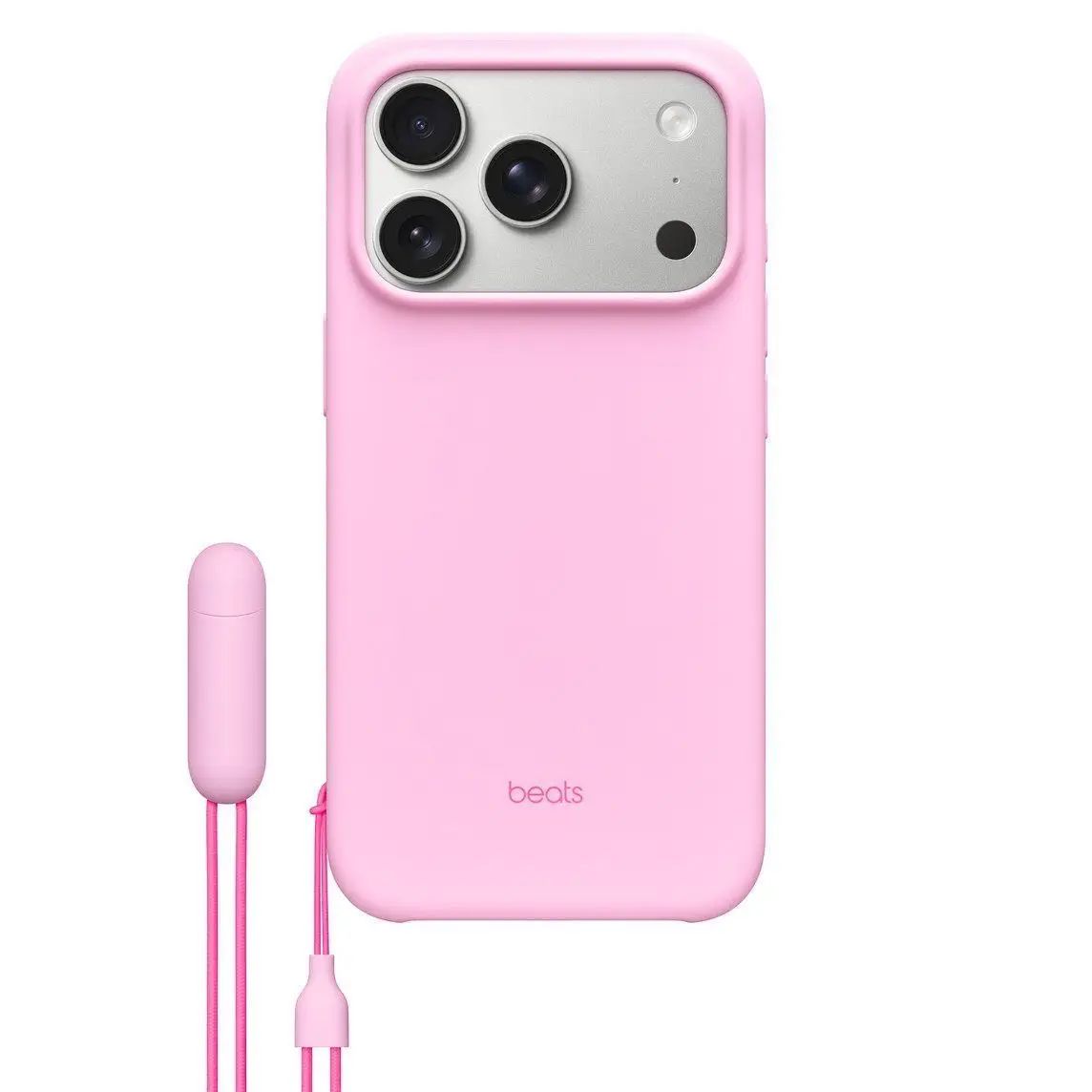 Чехол Beats с подставкой и ремешком, совместим с iPhone 17 Pro Max, с MagSafe и анимацией подключения
